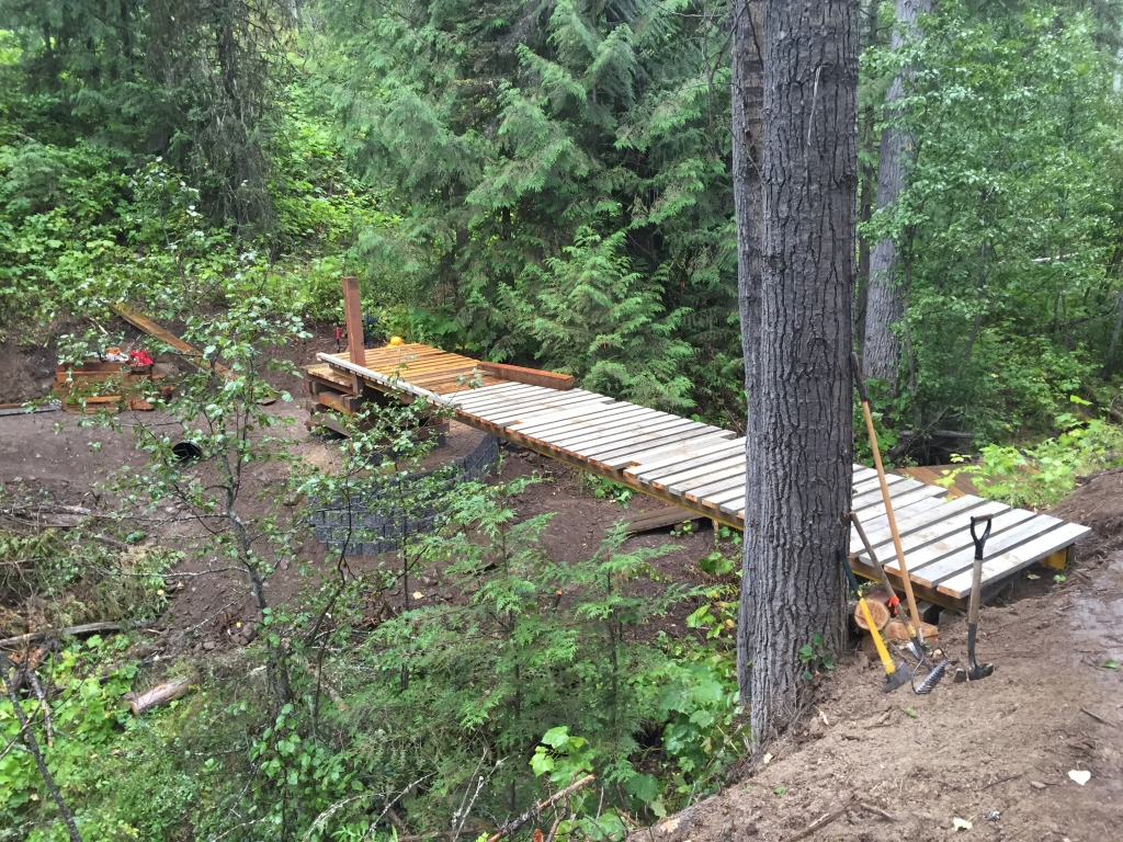 Lazy Lizard Connector - Bridge Completed - Fernietrails.com